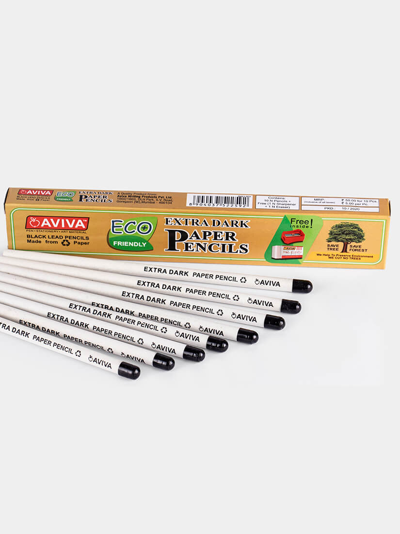 Eco Friendly Extra Dark Paper Pencil - Aviva Writing Products Pvt. Ltd